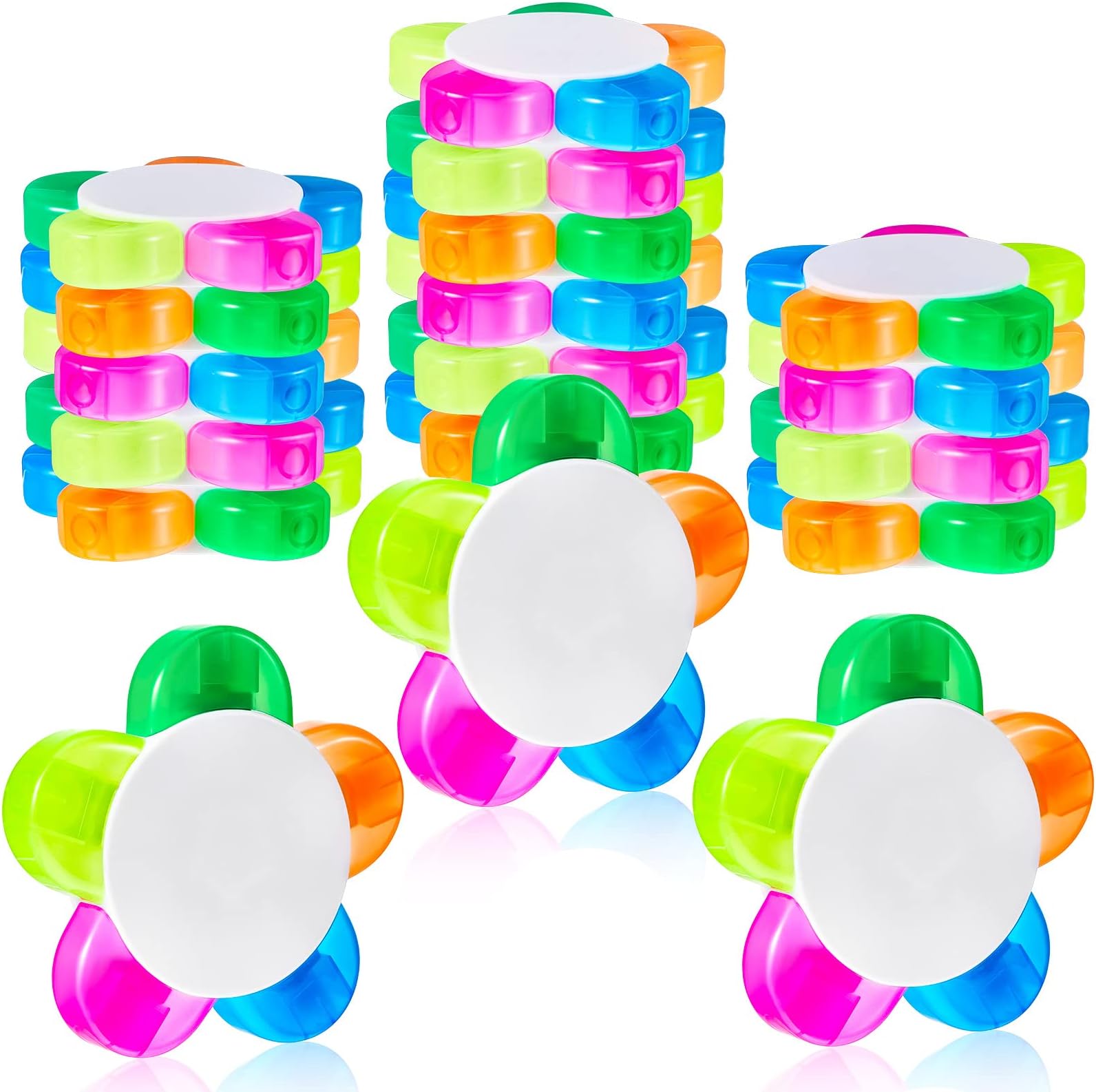 Amazon.com : Harloon 50 Pcs Stackable Rainbow Color Highlighters for ...