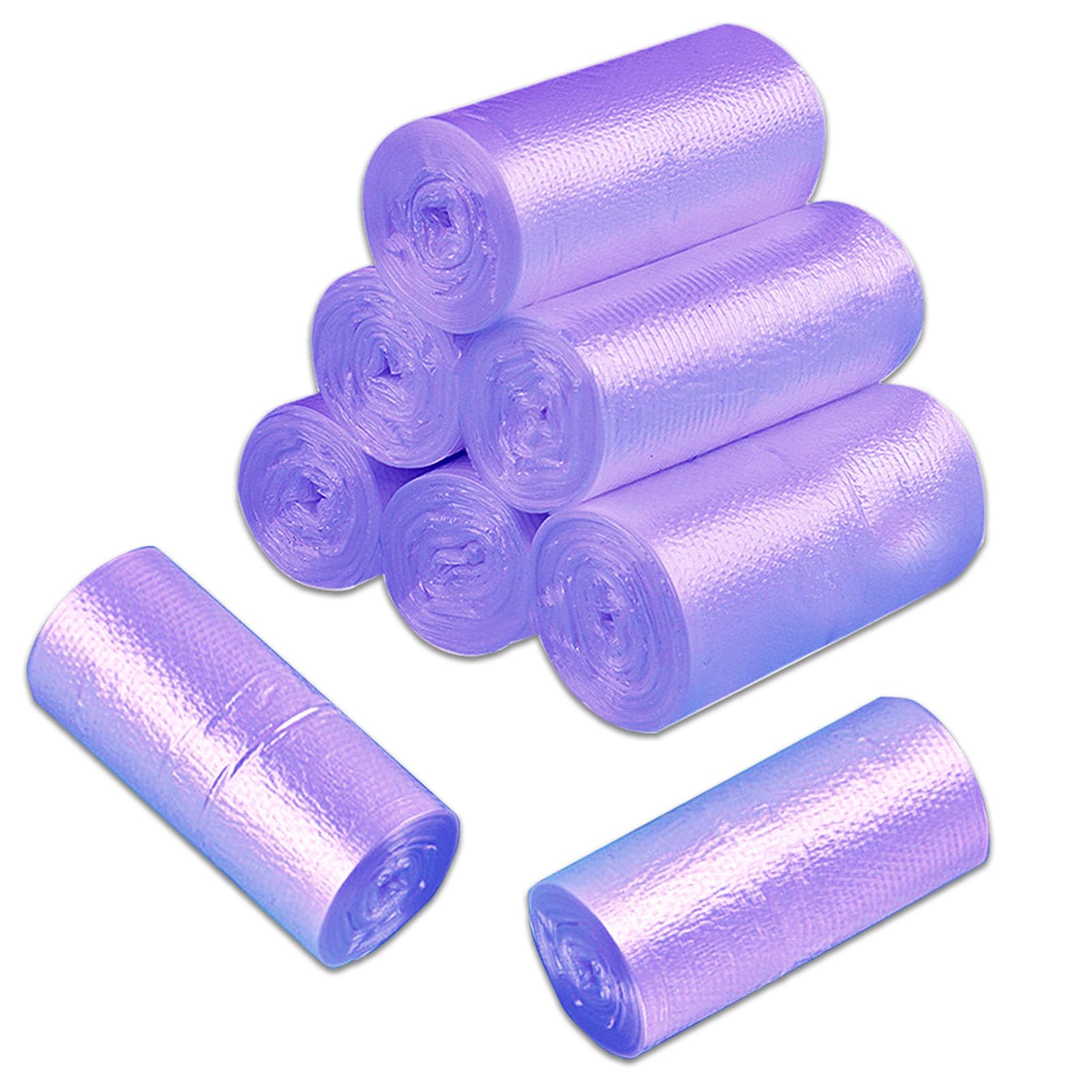 Amazon.com: 0.5 Gallon 240Pcs Mini Trash Bags Extra Small Clear Purple ...