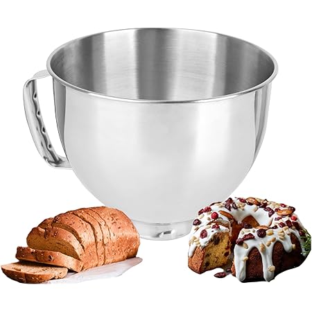 Amazon.com: KitchenAid Stainless Steel Bowl , 4.5-Quart, Silver ...