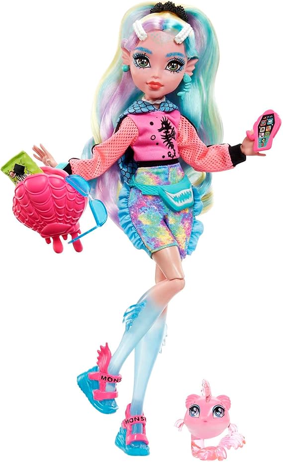 Monster High Doll, Lagoona Blue with Colorful Streaked Hair in ...