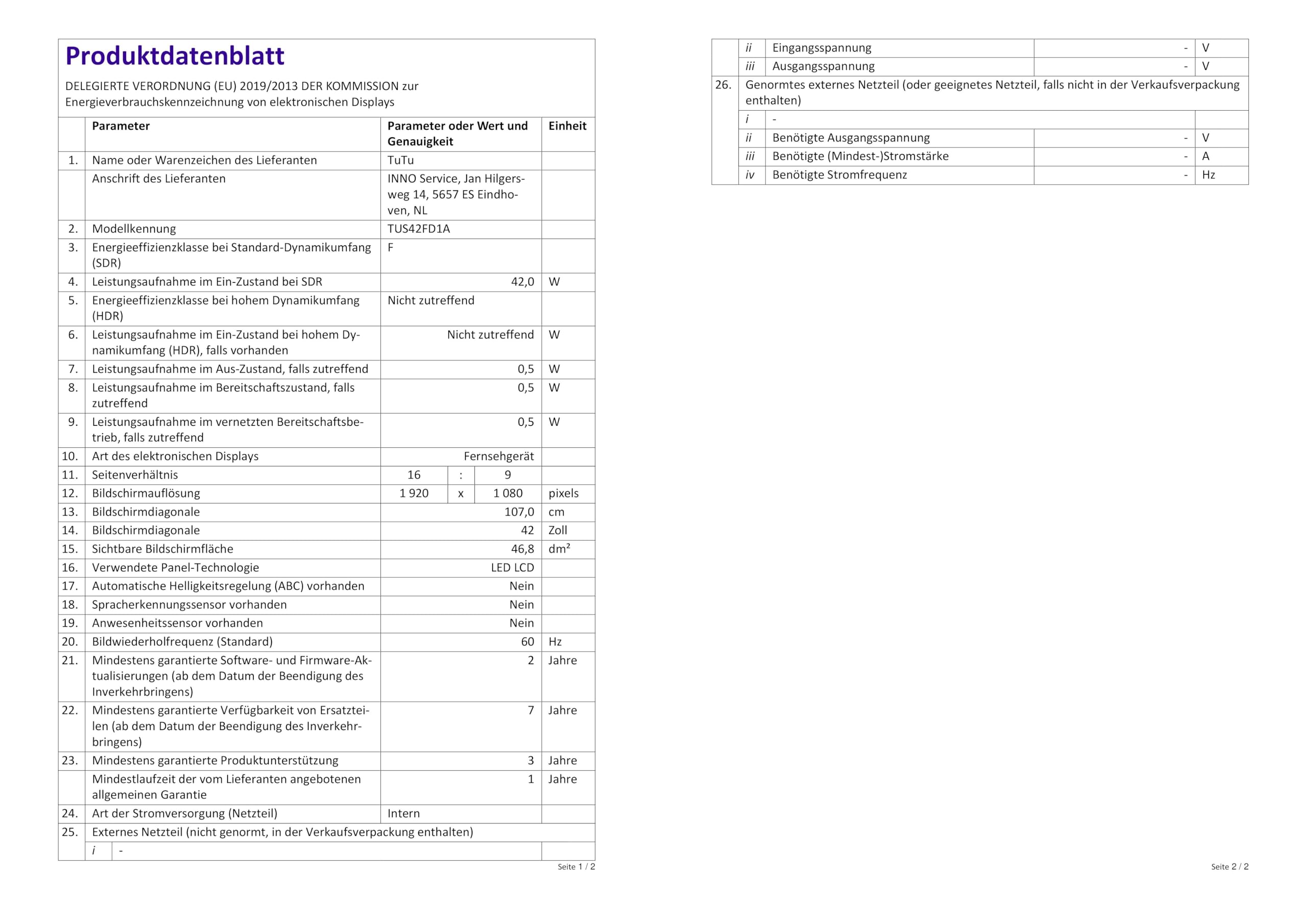 TCL 40S5401A, 40 Zoll Fernseher, FHD, HDR smart TV unterstützt bei ...