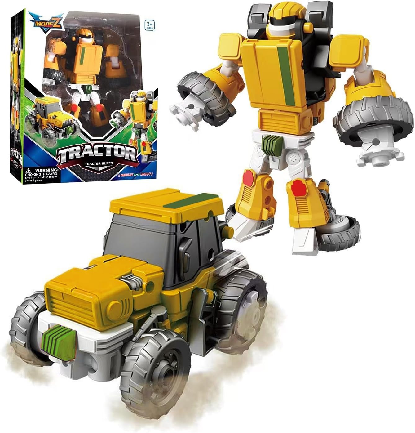 Amazon.com: Kids Alloy Transforming Robot Construction Toys 2 in 1 Set ...