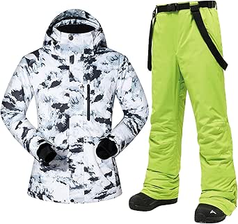 Amazon.co.jp: [Grkoo] スノーボードウェア 撥水加工 登山 上下セット メンズ 耐水圧10000mm スキーウェア スノボウェア 防寒 ジャケット パンツ 2点セット ...