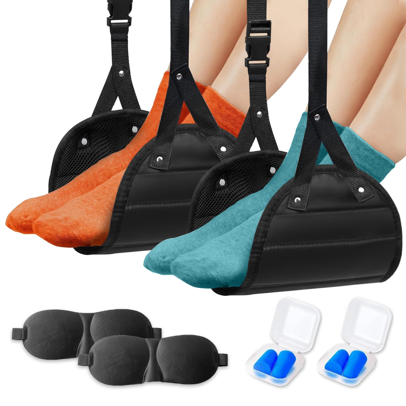 Amazon.com: Airplane Foot Rest,Portable Foot Hammock for Plane Travel ...