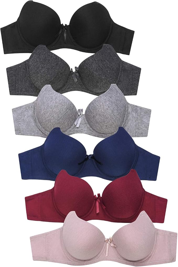 DailyWear Womens Everyday 6 Pack of Bras at Amazon Women’s Clothing store