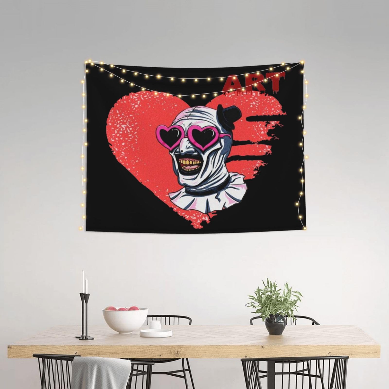 Amazon.com: BIAOJIA Terrifier Tapestry Wall Hanging Home Decoration ...