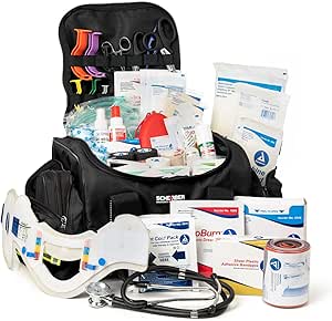 Amazon.com: Scherber First Responder Fully-Stocked Large Professional Essentials EMT/EMS Trauma ...