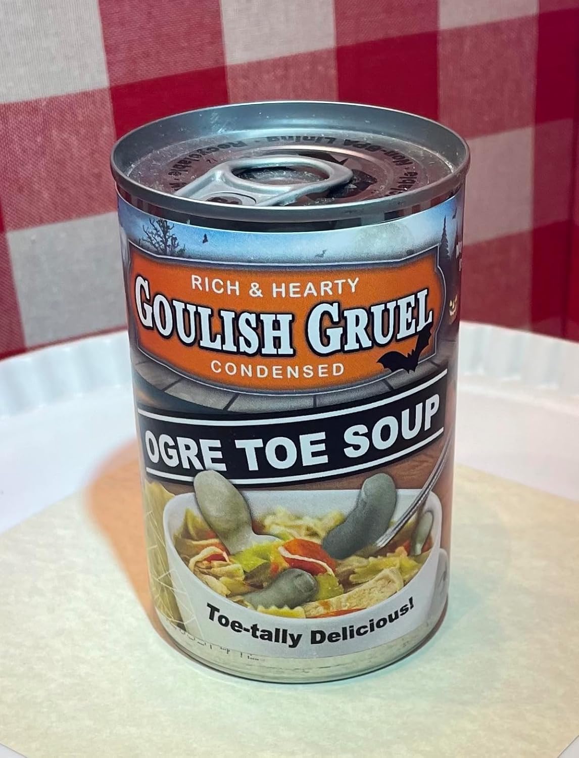Amazon.com: Halloween Ogre Toe Gag Soup Can Labels - Party Decorations ...