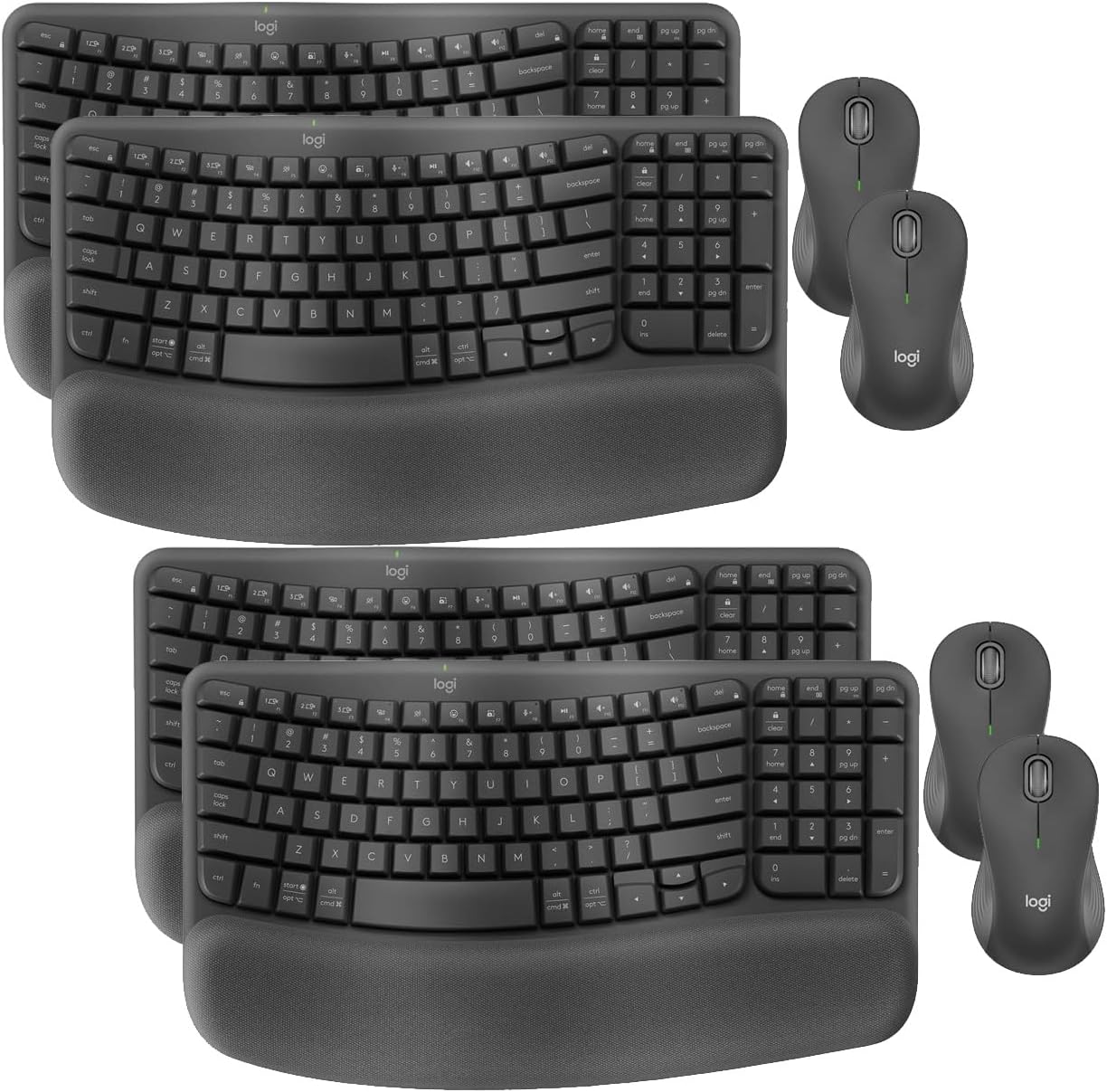 Amazon.com: Logitech MK670 Comfort Wave Wireless Keyboard & Mouse Combo ...