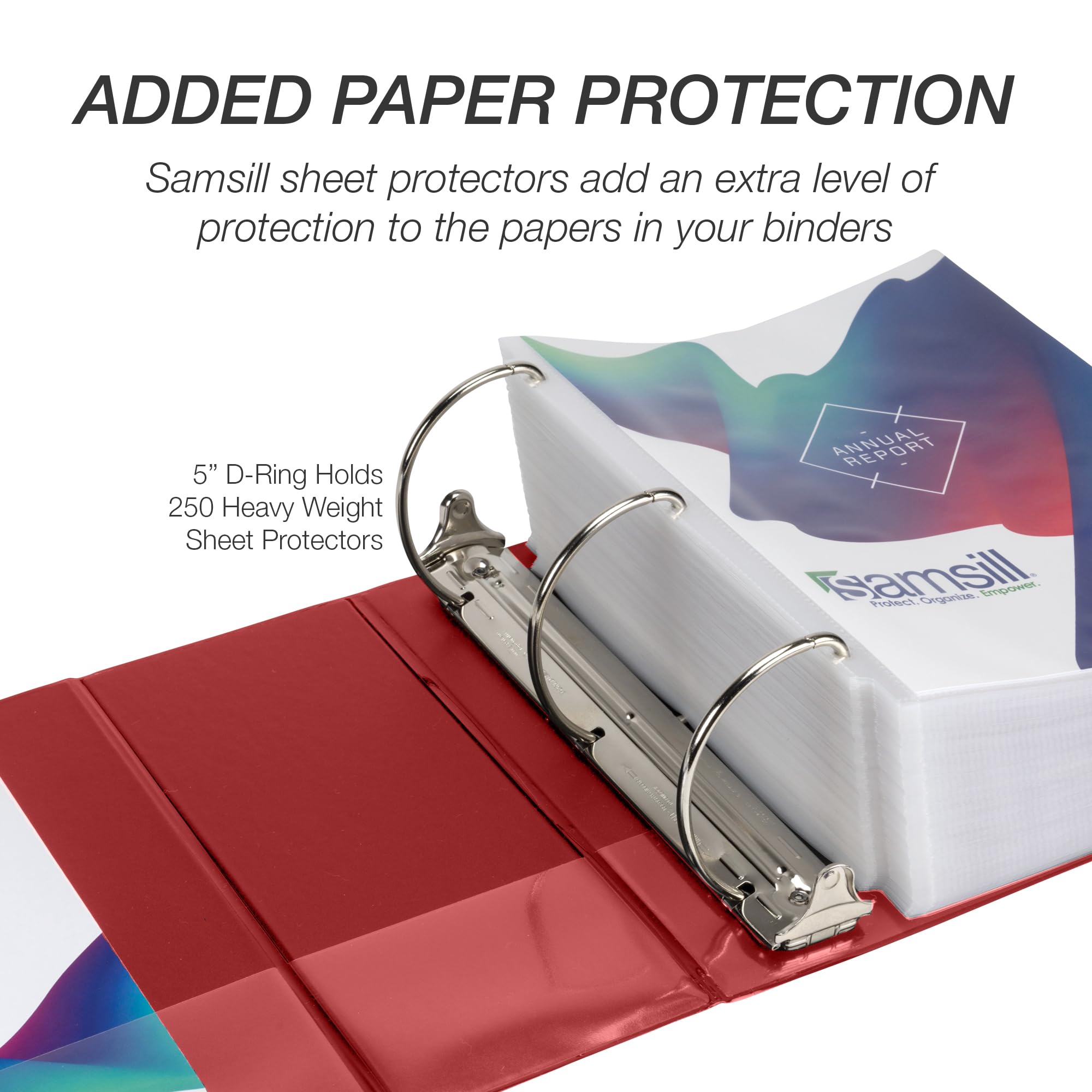 Snapklik.com : Durable 5 Inch Binder, Made In The USA, D Ring Binder ...