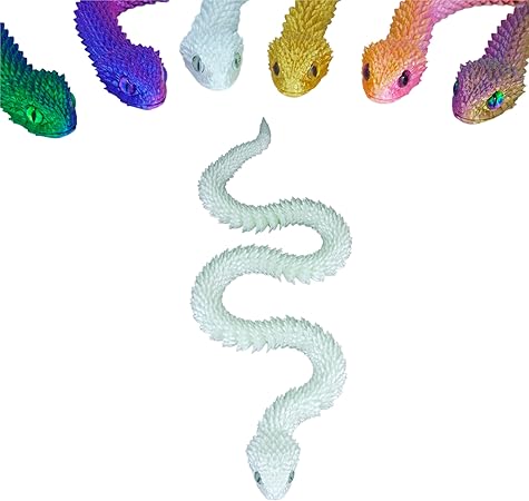 Amazon.com: Nemoro 3D Printed Articulated Snake – 29.5'' Crystal-Like ...