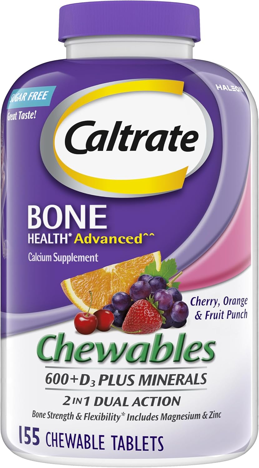 Amazon.com: Caltrate Chewables 600 +D3 Plus Minerals Calcium and ...