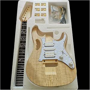 Amazon.com - DIY Ash Electric Guitar Making Accessories Flower Ash ...