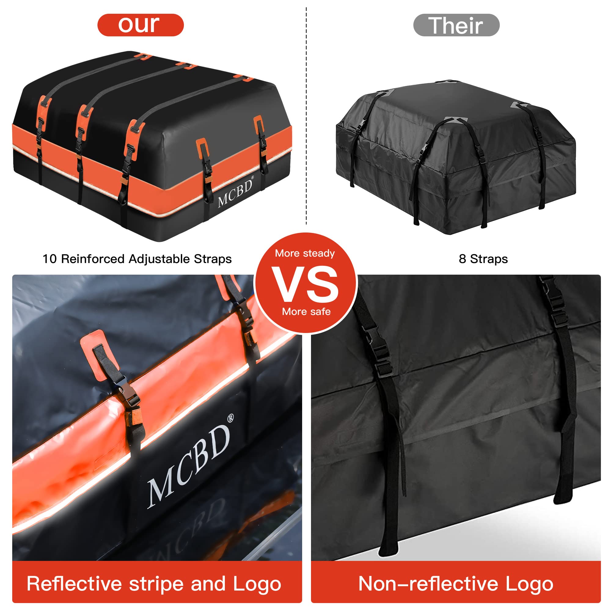 Snapklik.com : Rooftop Cargo Carrier, 21 Cubic Feet Soft-Shell ...