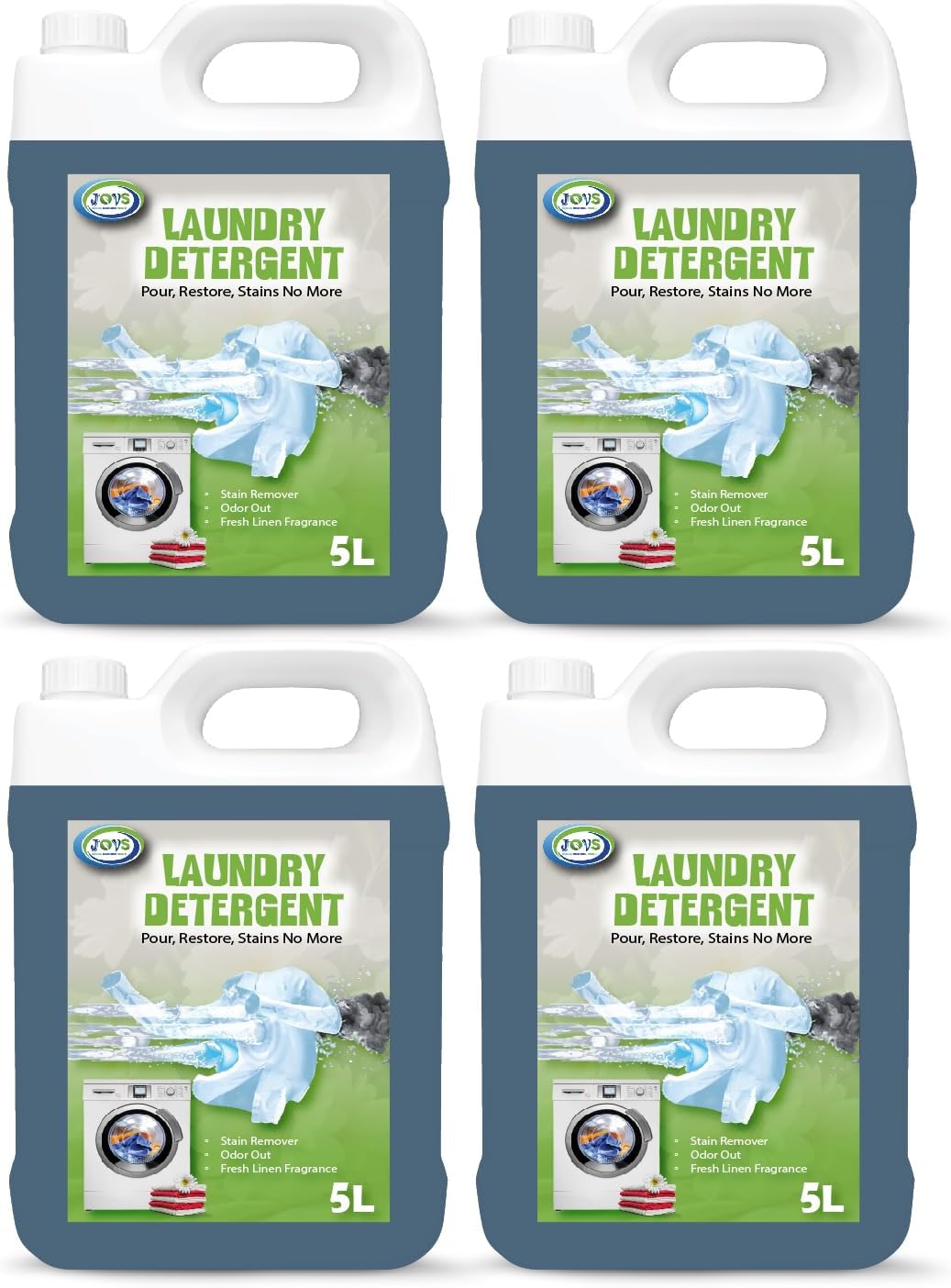 JOVS Laundry Detergent Liquid 4 X 5 Litre (20L) - Eco-Friendly ...