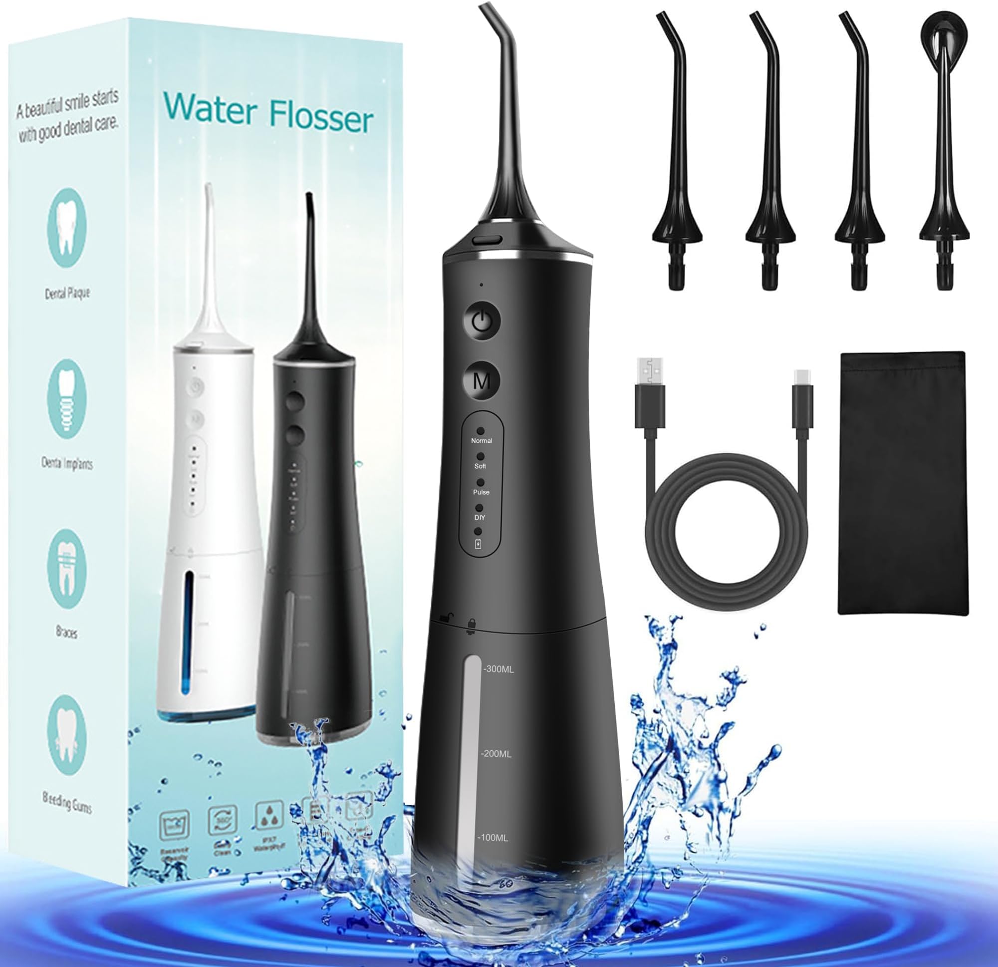 Amazon.com: Interplak by Conair Compact Water Flosser, Travel Water ...