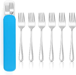 Herogo Toddler Fork Set, 7-Piece Stainless Steel Children Kids Forks ...