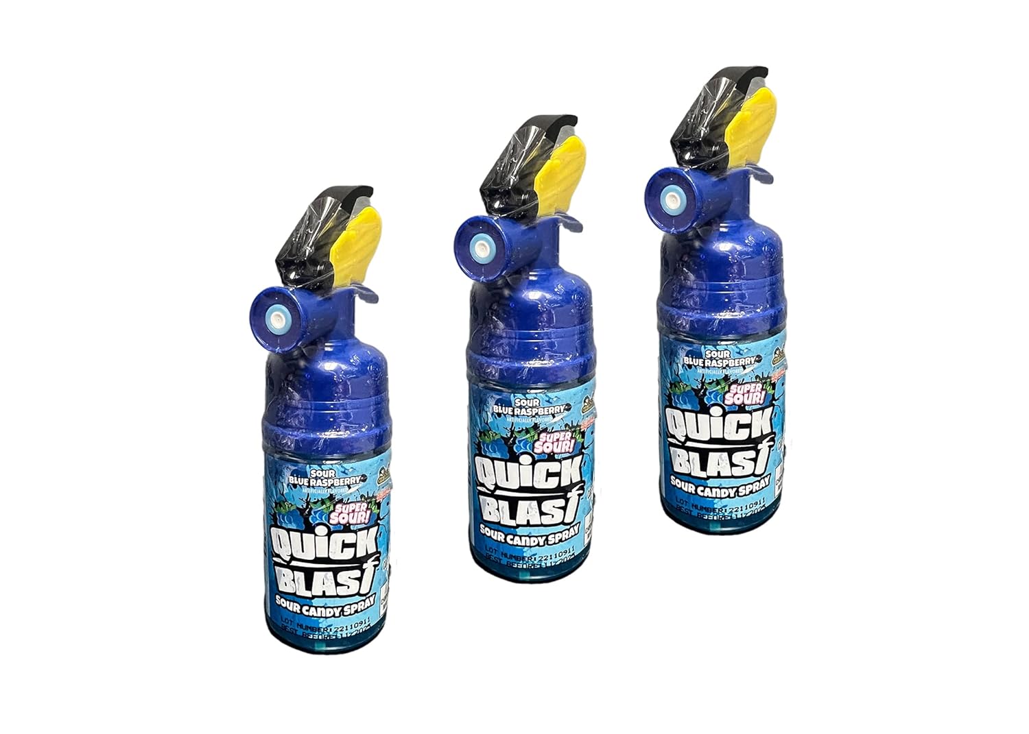 Amazon.com : Sour Candy Spray Extinguisher Blue Raspberry 3 Pack ...