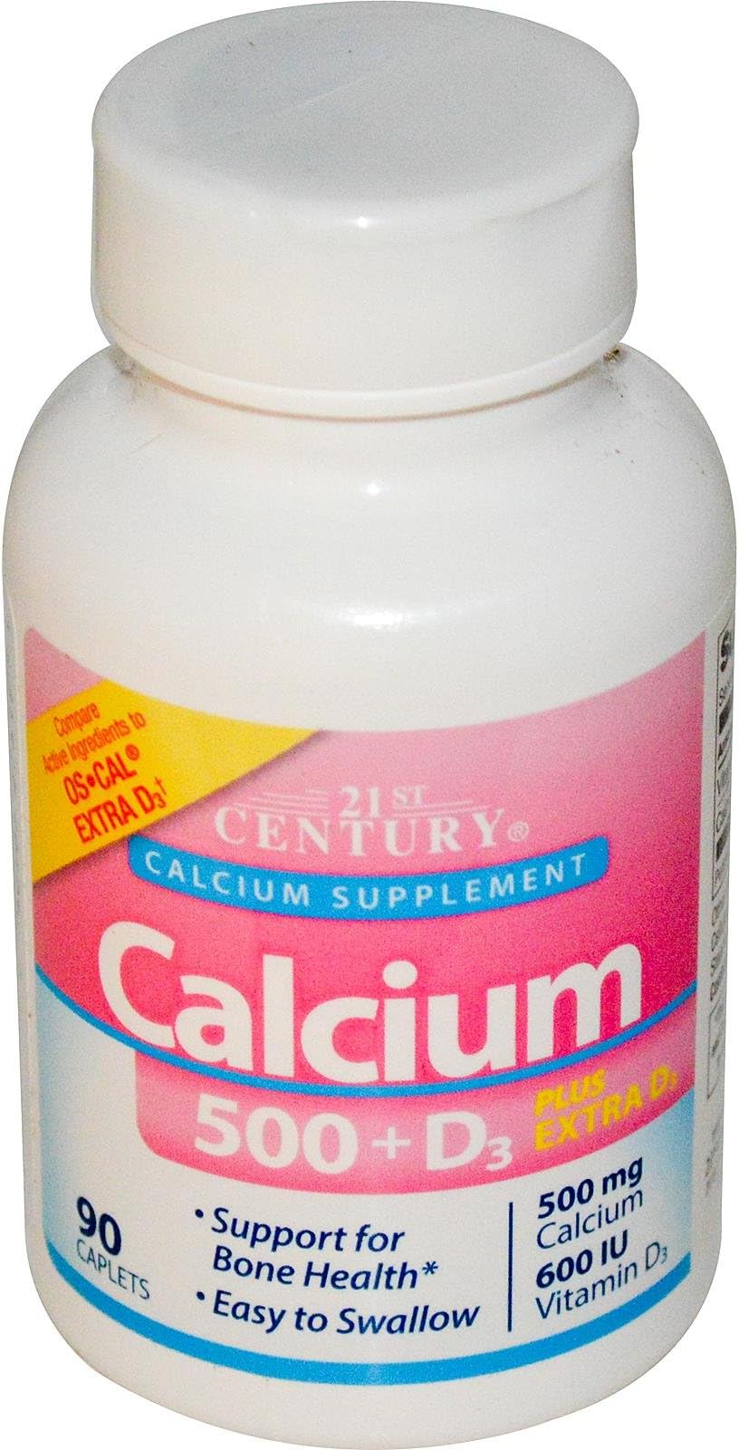 Amazon.com: Calcium 500 + D3 90 Cplts : Health & Household