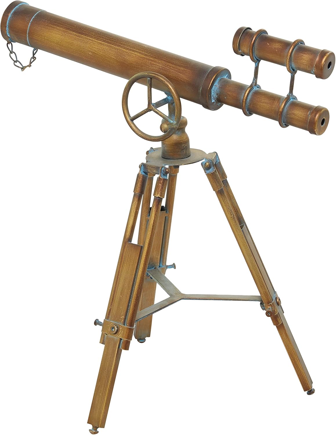 Amazon.com: Deco 79 Metal Telescope, 17" x 11" x 18", Brass : Patio ...