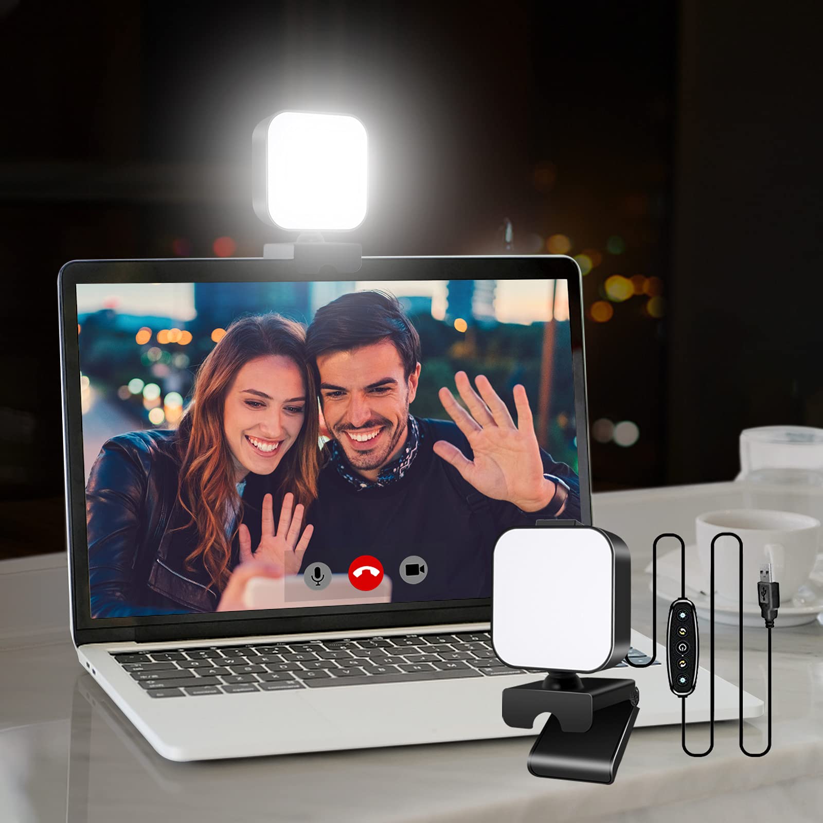 Aulynp Magnetic Video Conference Lighting Kit, Laptop Computer Monitor ...