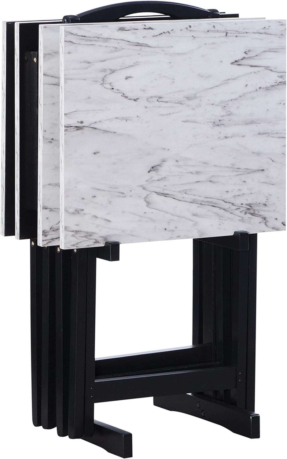 Amazon.com: Classic Tray Table Set, Folding Tray Tables & Snack Tables ...