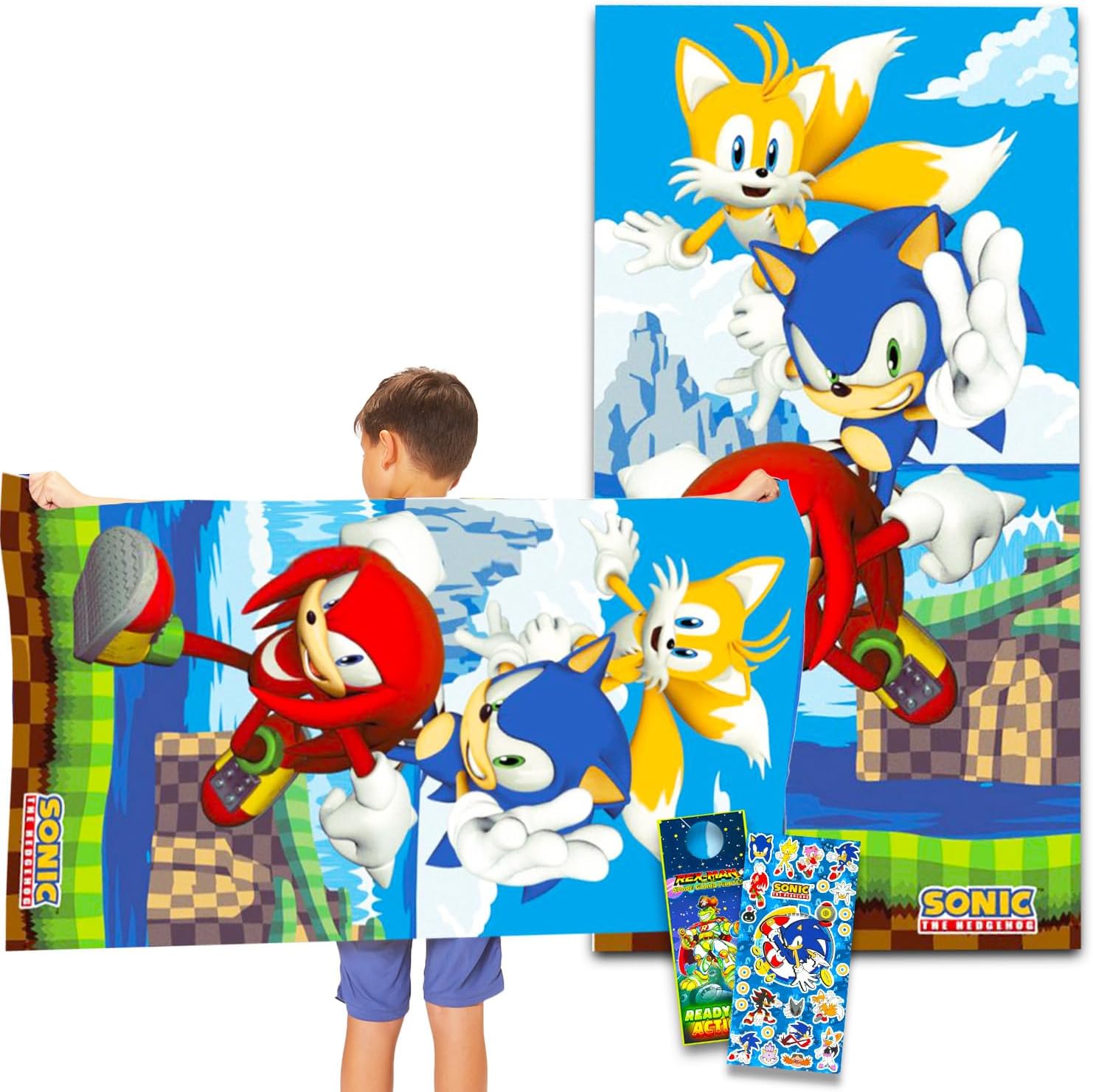 Amazon.com: Sonic The Hedgehog Towel Set for Kids, Boys - Bundle with ...