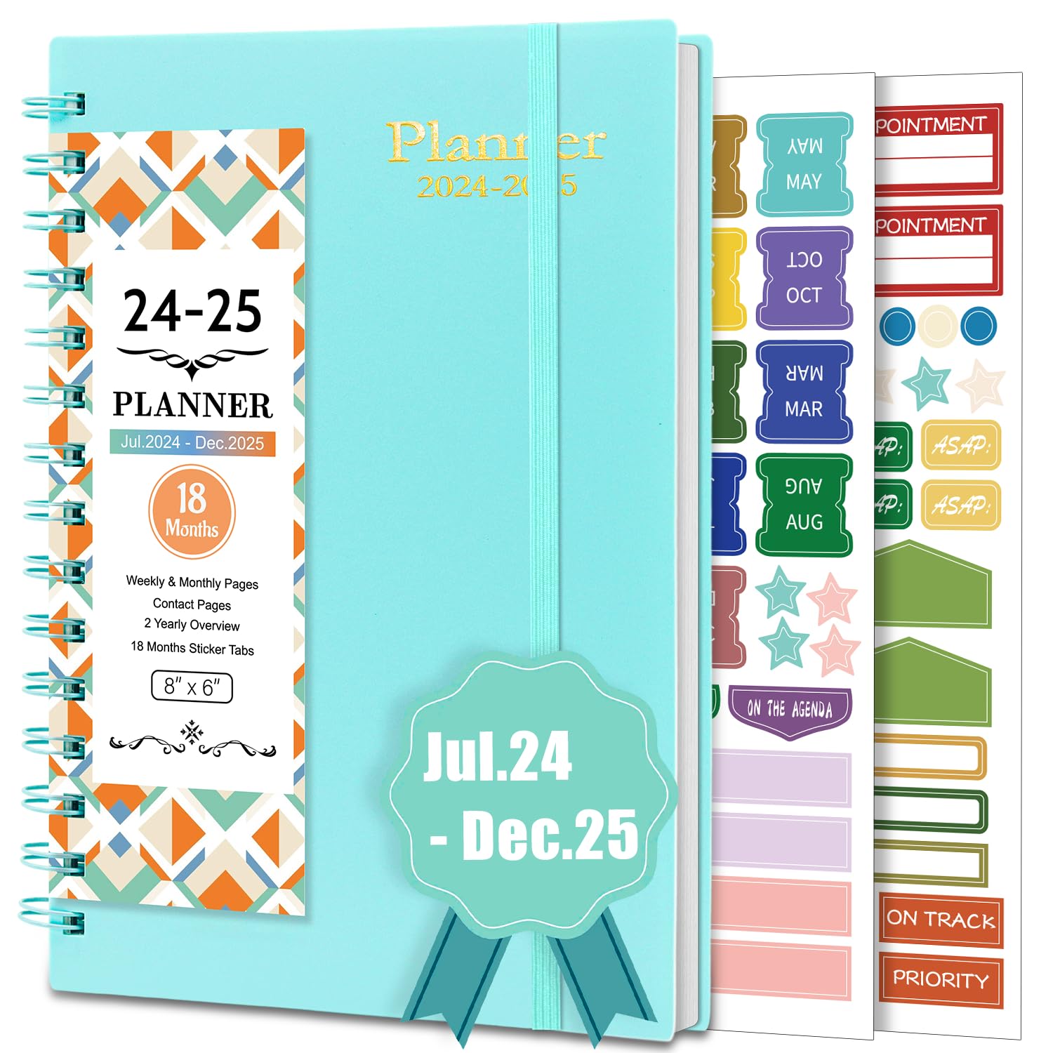 Buy 2024-2025 Weekly and Monthly, 18 Month Planner, Academic Planner ...