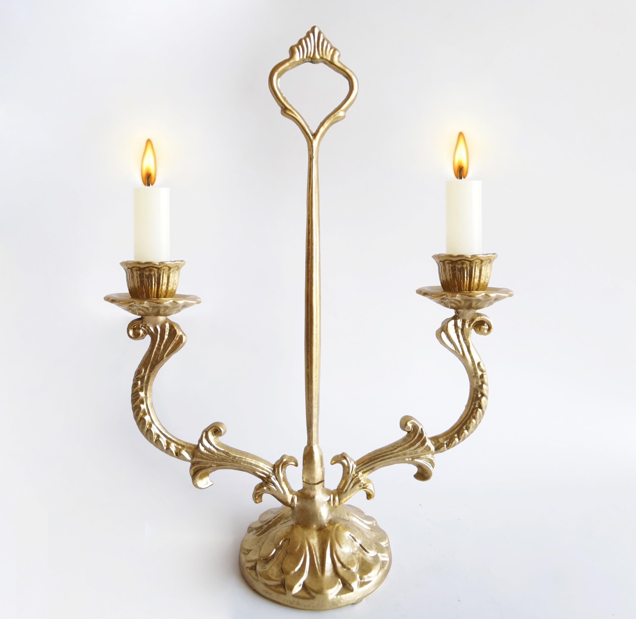 Amazon.com: Taper Candle Holder with Handle - Vintage Iron Candle ...
