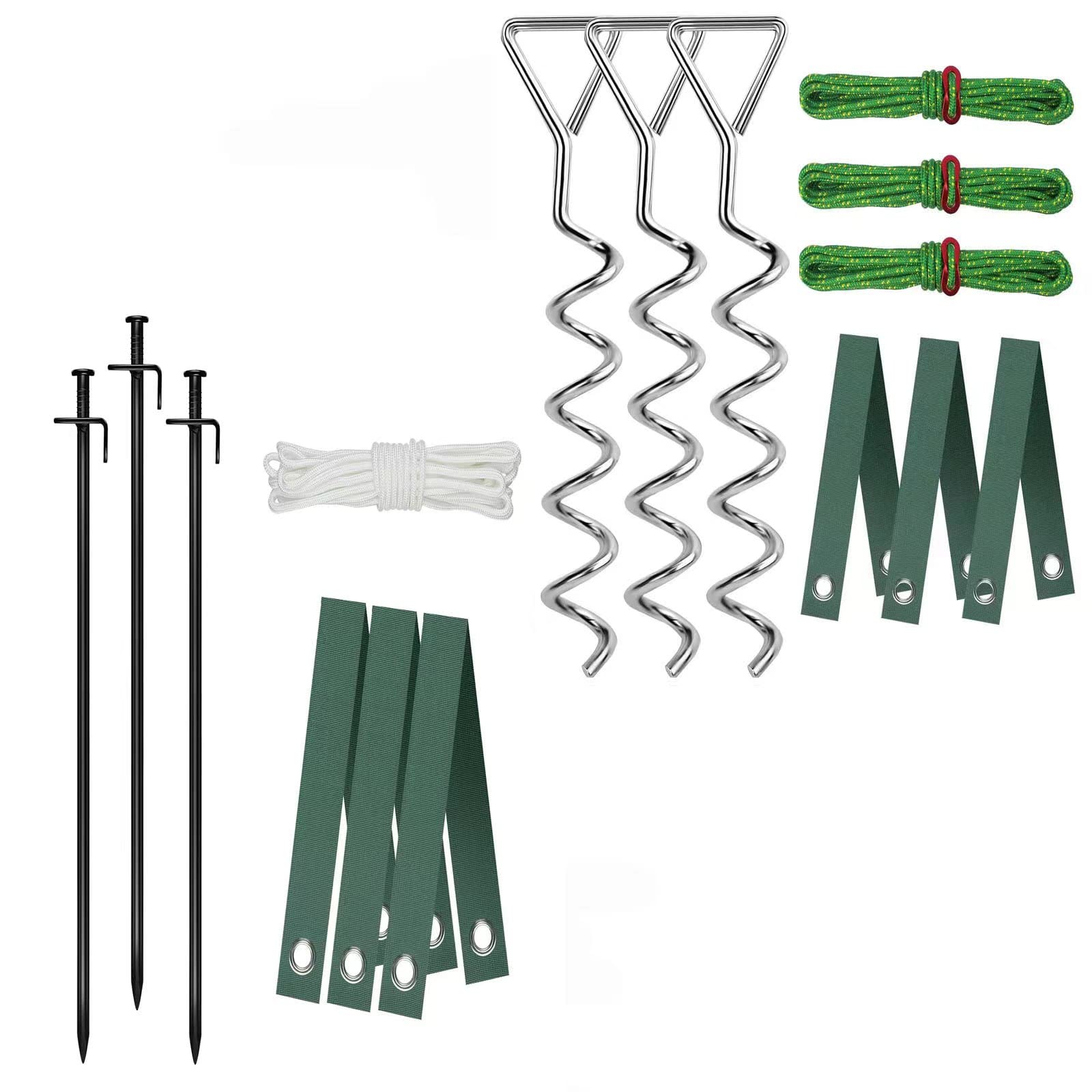 Amazon.com : Heavy Duty Steel Tree Stake Kits,Tree Staking and Supports ...