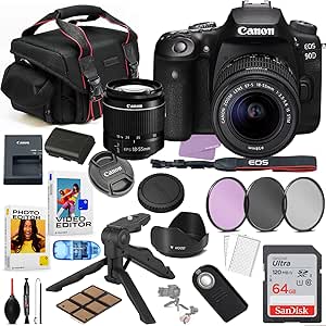 Amazon.com : Canon EOS 90D DSLR Camera with 18-55mm STM Lens Bundle ...