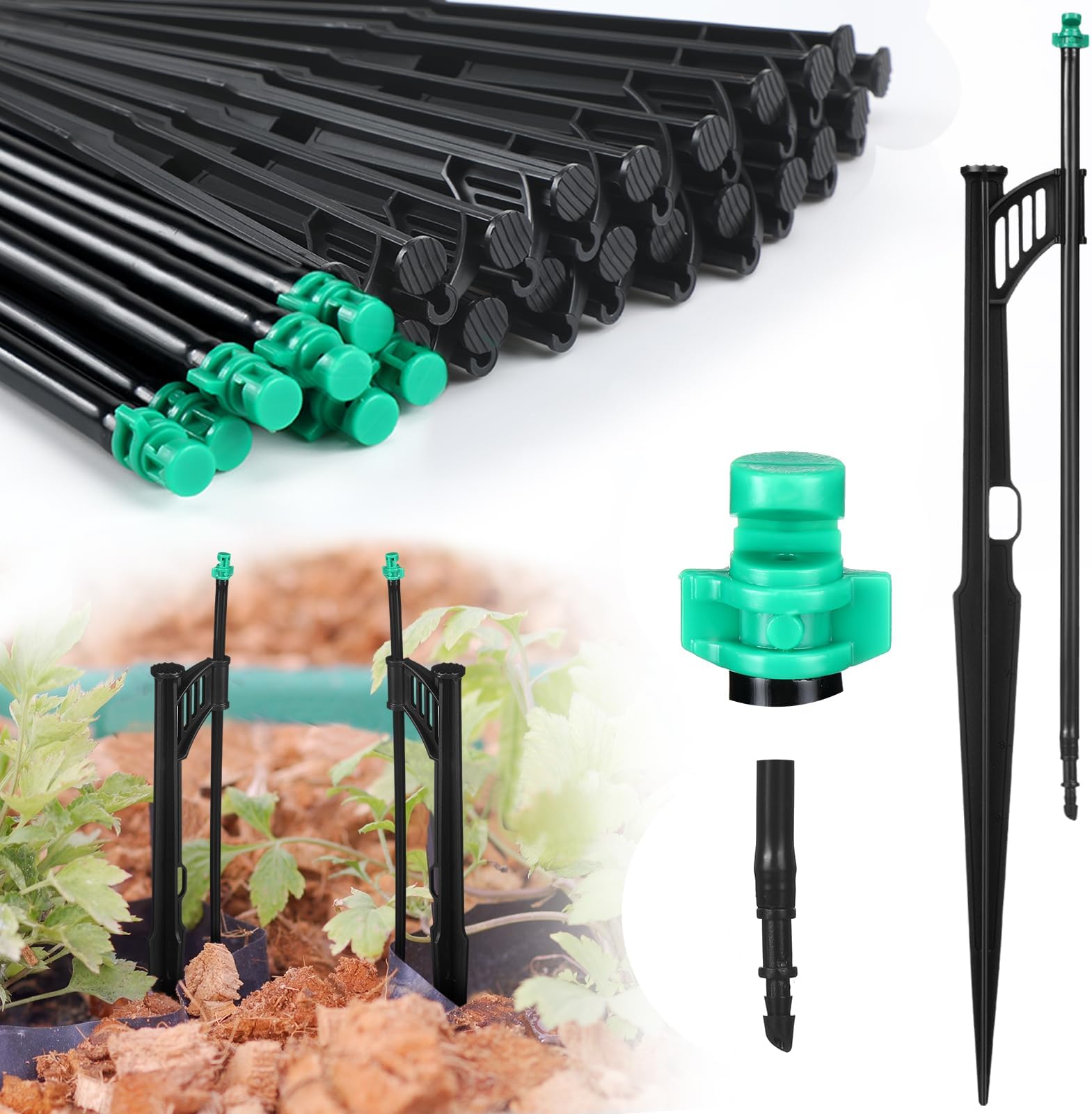 Amazon.com : uxcell Adjustable Spray Dripper, 180 Degree Micro Emitter ...