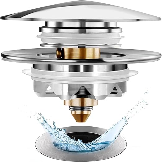 Anlige Universal Tub Stopper Bathtub Drain, Pop Up Bathtub Drain Plug ...