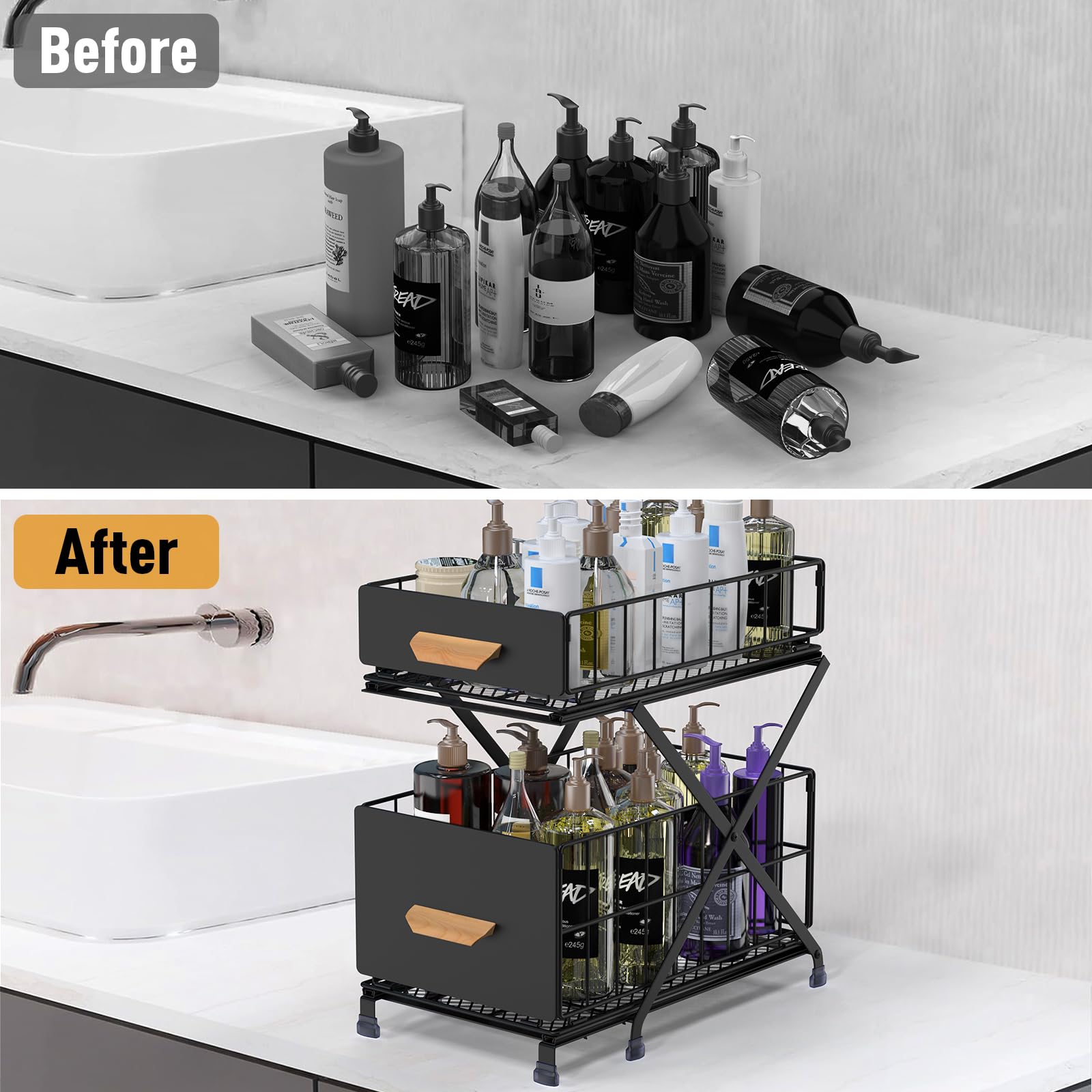 Snapklik.com : Kitchen Organizers, 2 Tier Kitchen Countertop Organizer ...