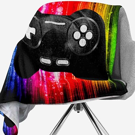 Amazon.com: Gamer Blanket Video Game Themed Blankets Soft Warm Gamer ...