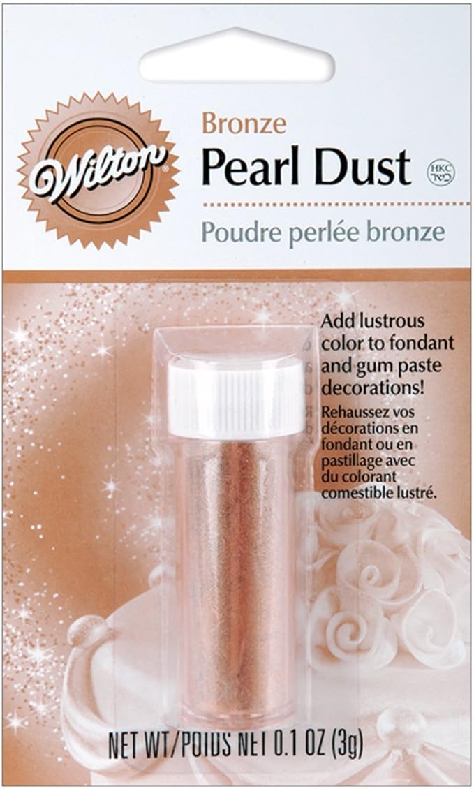 Amazon.com: Wilton Pearl Dust, Bronze-0.05 Ounce (1,4g) : Grocery ...