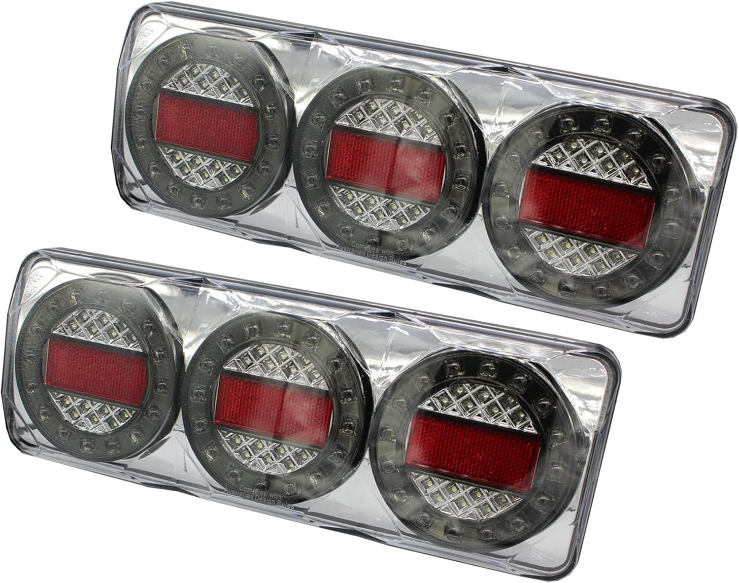 LEVANLIGHT 2Pcs 90 LED Trailer Lights 3 LED Combination | Turn Signal ...