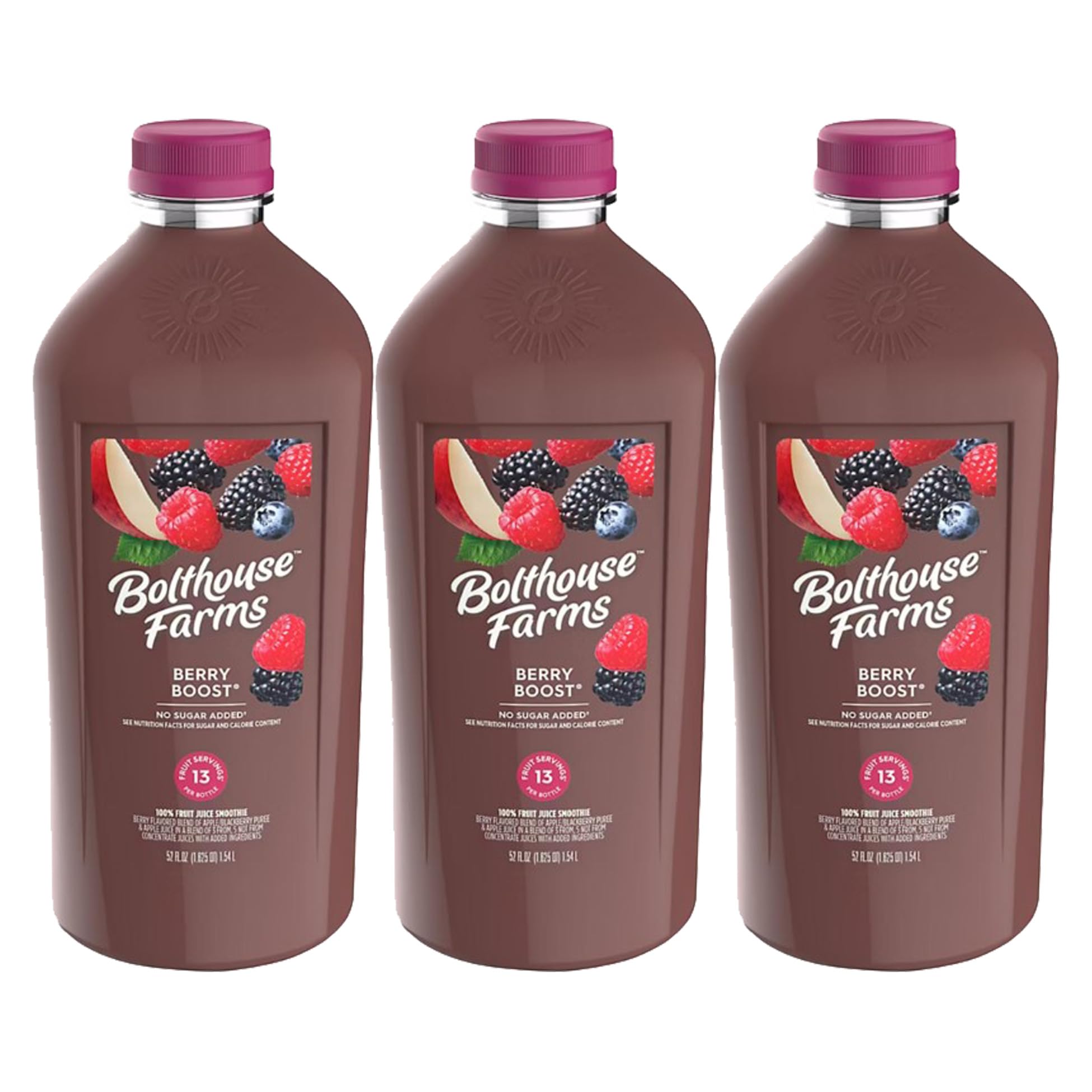 Amazon.com : Bolt house Farm Berry Boost 100% Fruit Juice Smoothie | 52 ...