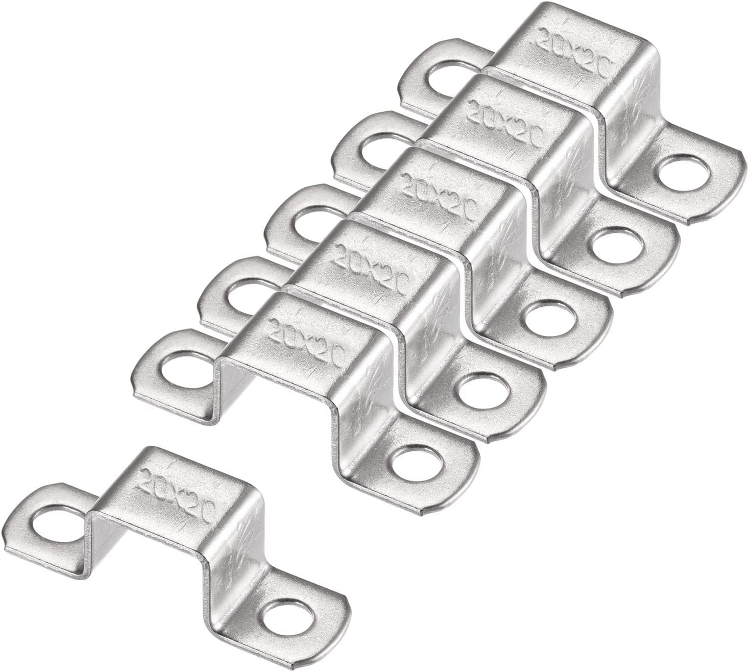 Amazon.com: Unifizz 20 x 22mm U Shaped Strut Connector Bracket 304 ...