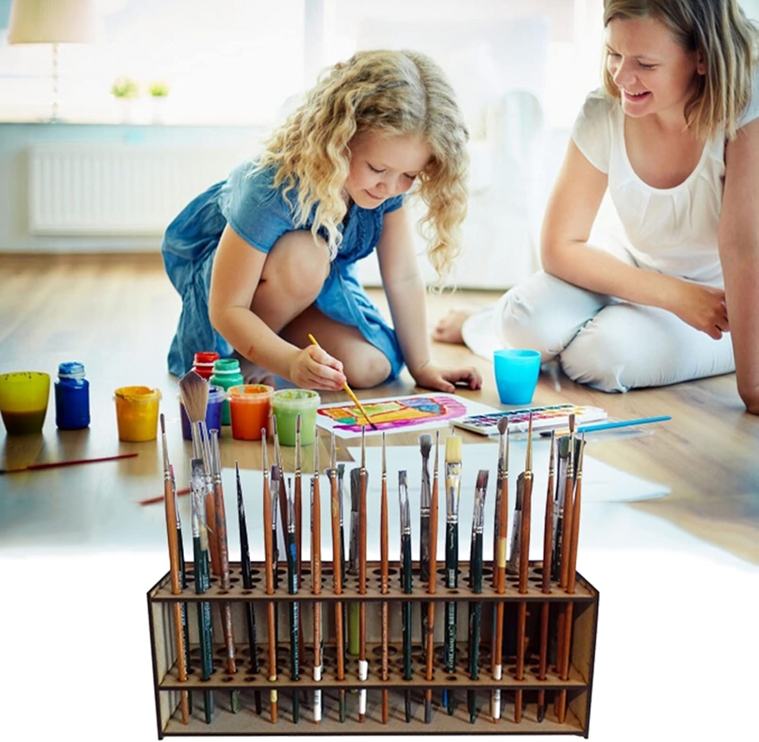 Amazon.com: Paint Brush Holder Stand Paint Brush Holder Storage Rack ...