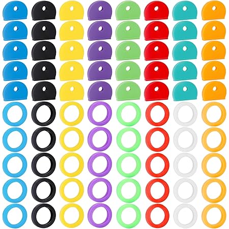 Amazon.com : 120 Pieces Key Caps Covers Tags Set, Plastic Key ...