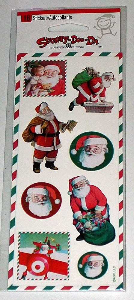 Amazon.com: Santa Postal Stickers : Arts, Crafts & Sewing