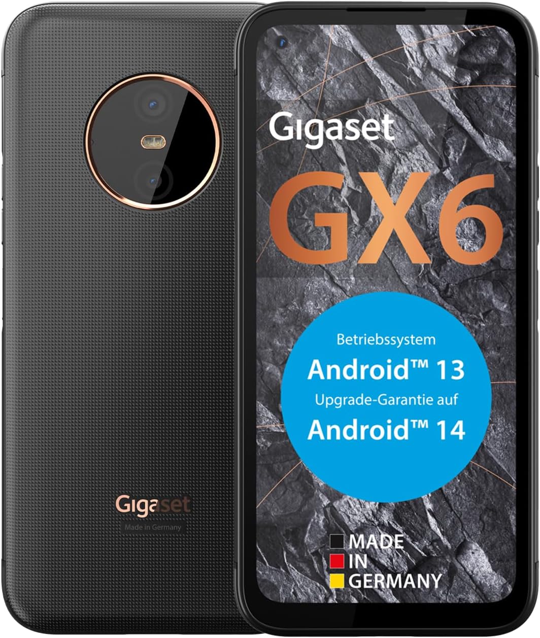 Gigaset GX6 - Outdoor Smartphone 5G - Militärstandard - staub ...