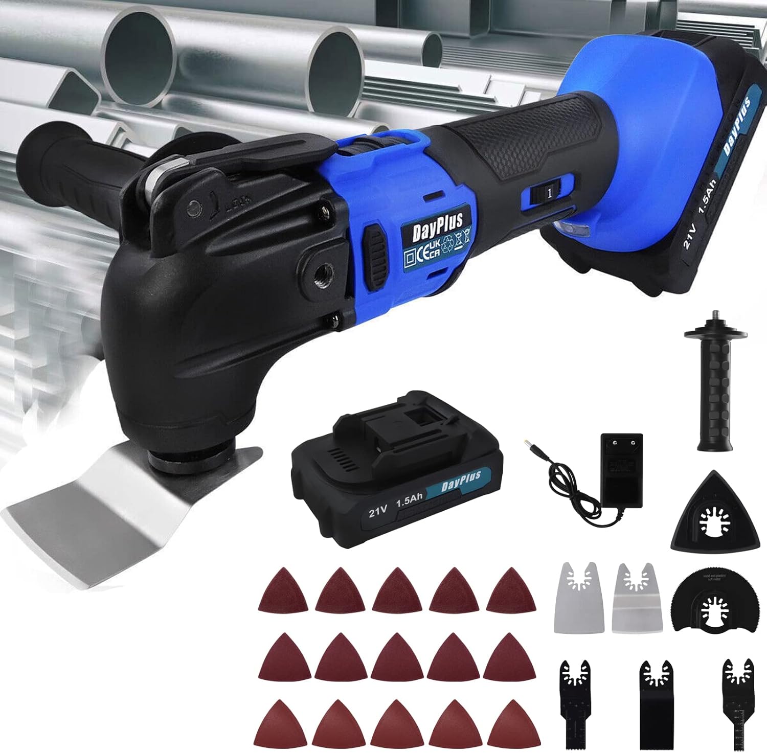 Oscillating Multi Tools, 170W Cordless Multi-Purpose Cutter Sander Tool ...
