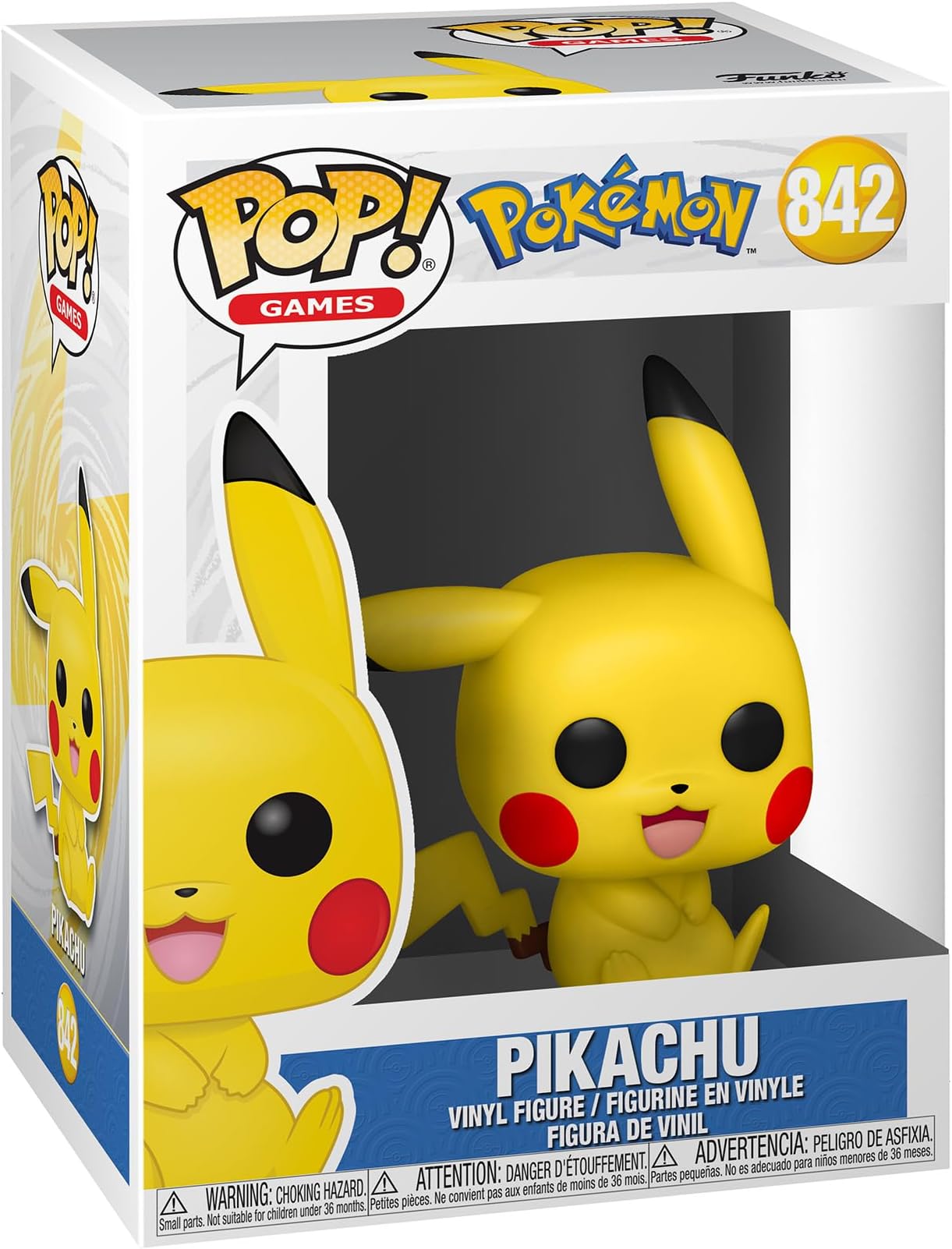 Amazon.com: Funko Pop! Games Pokemon Pikachu Waving - Diamond ...