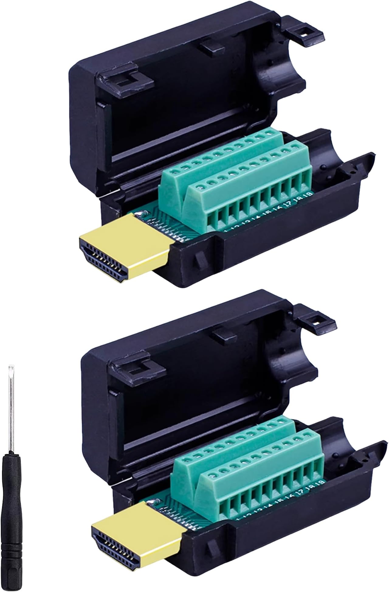 Amazon.com: daier 2 Pack HDMI Solderless Adapter, HDMI Extension Cable ...