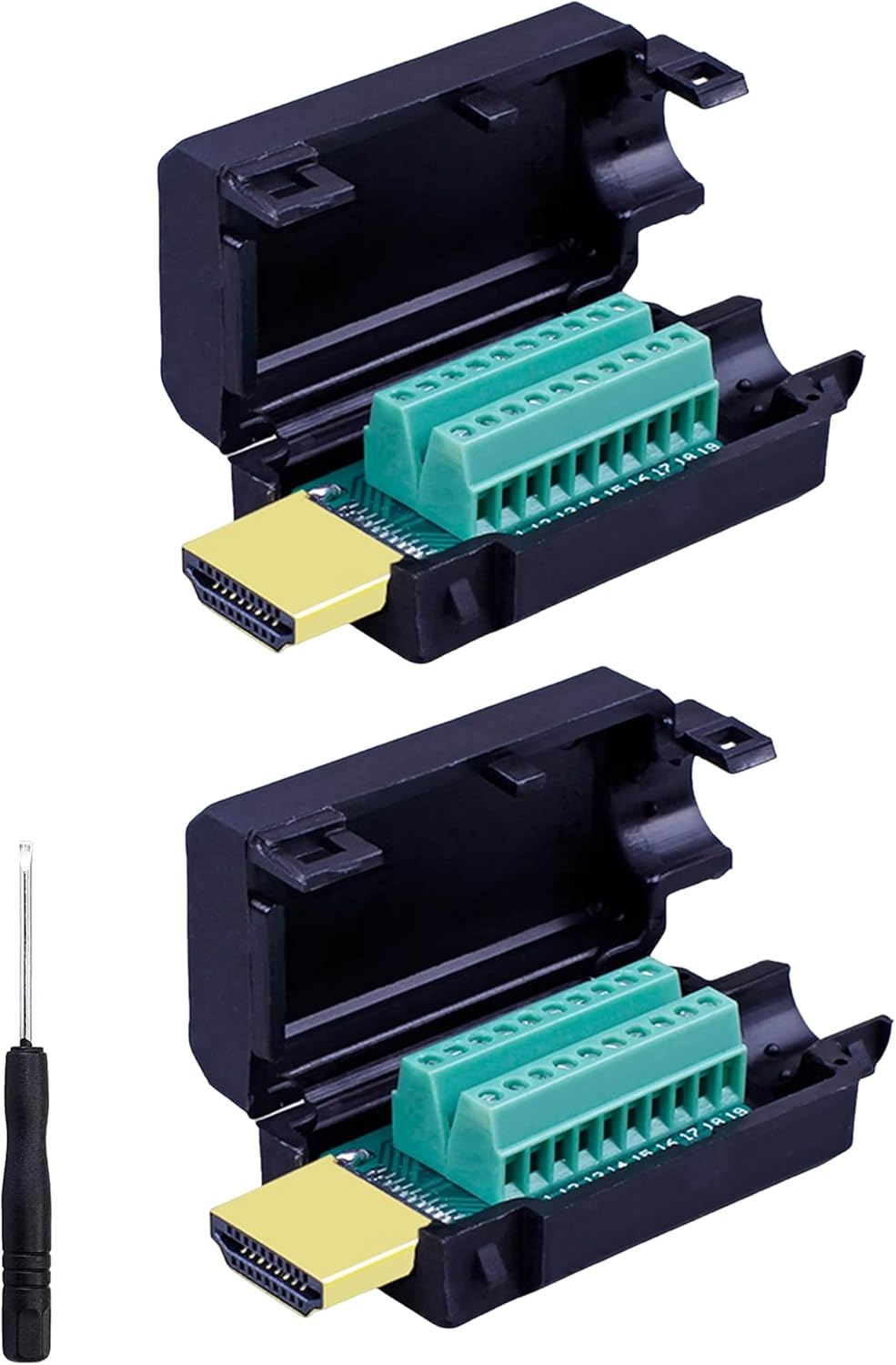 Amazon.com: daier 2 Pack HDMI Solderless Adapter, HDMI Extension Cable ...