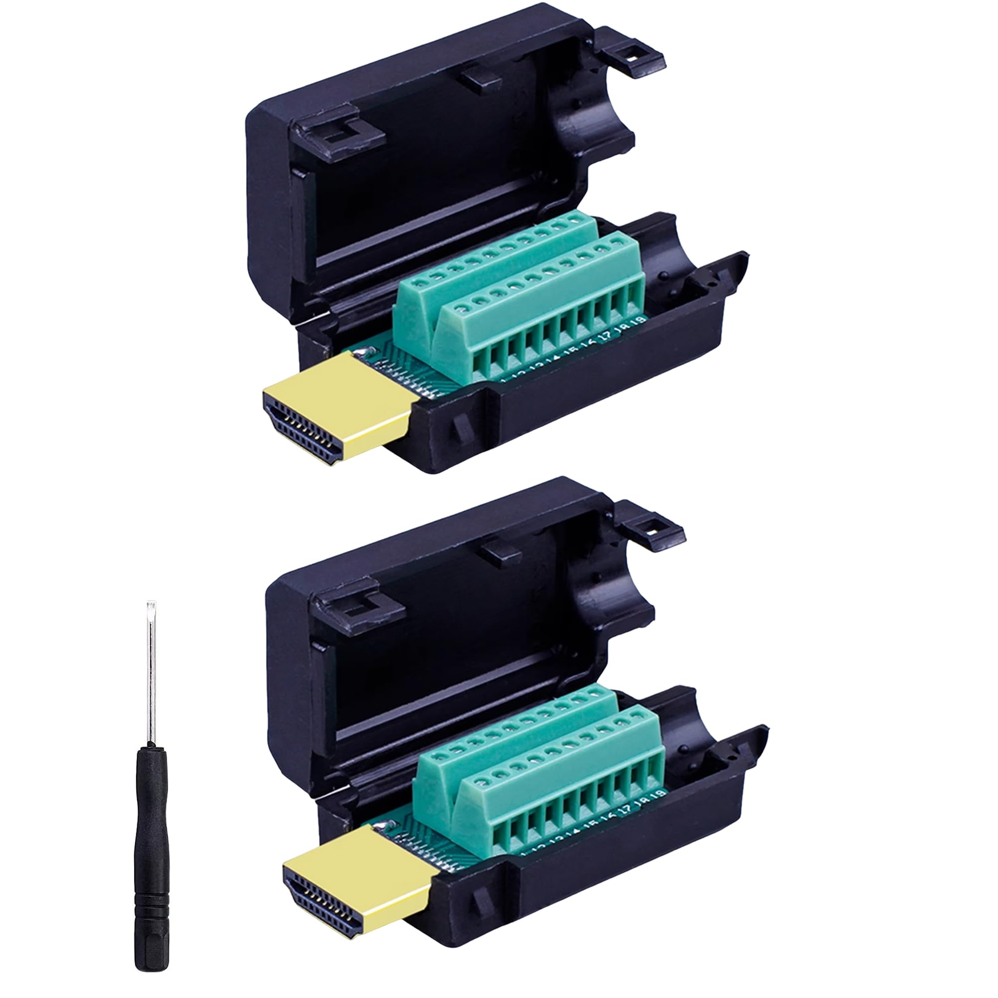 Amazon.com: daier 2 Pack HDMI Solderless Adapter, HDMI Extension Cable ...