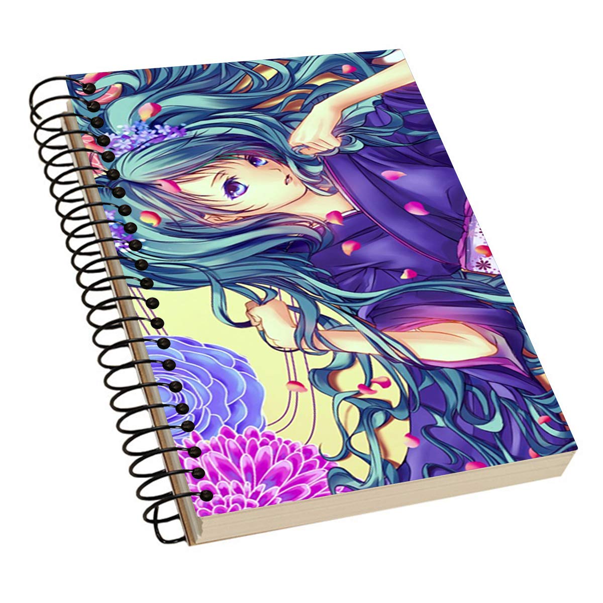 Rejoy Spiral Bound Notebook, Plain Notebook, Size : A5 | Floral Acrylic ...
