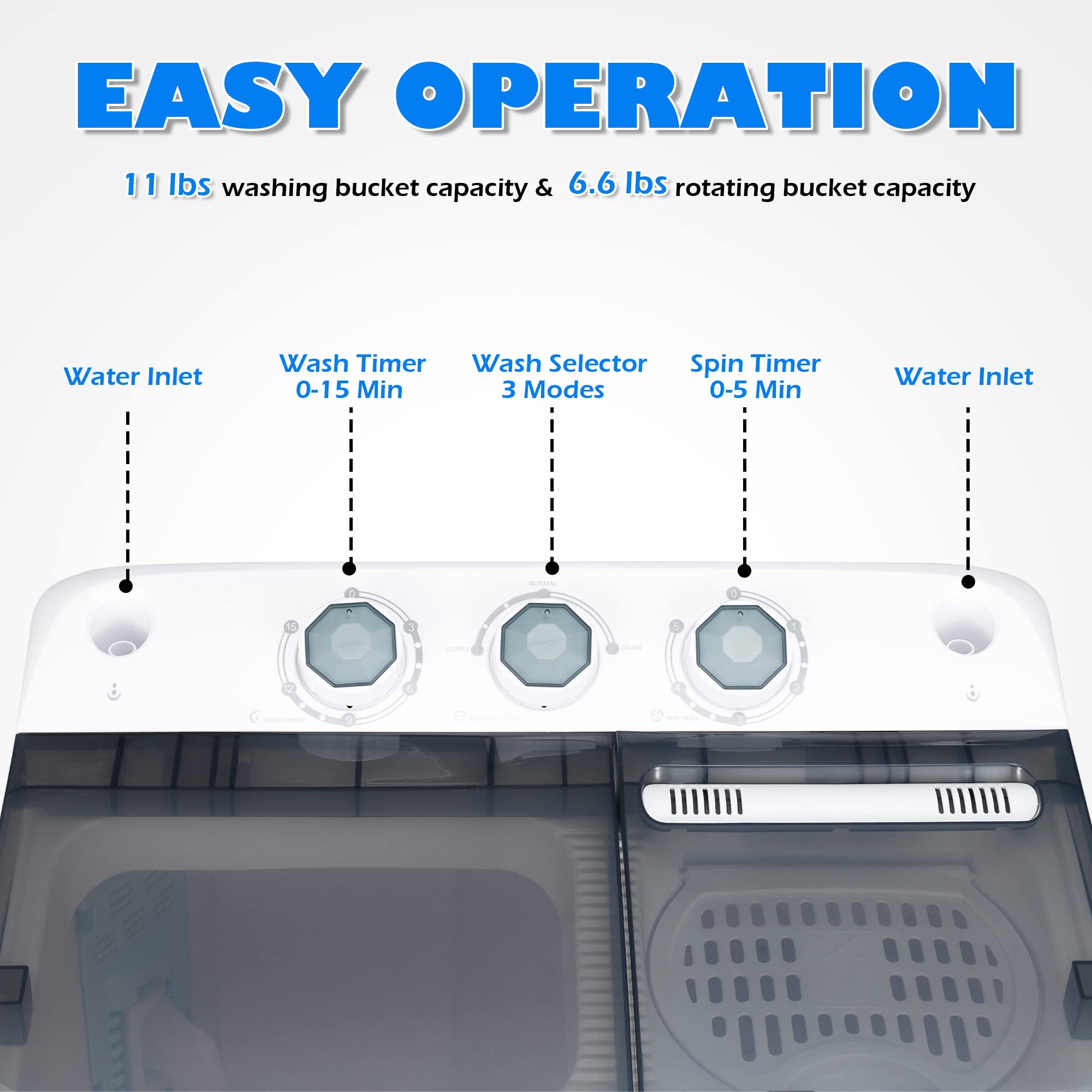 Homguava Portable Washing Mac...B09QCSDKMV | Encarguelo.com